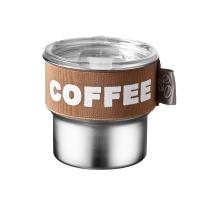 China 304 Stainless Steel Coffee Cup 400ml Creative Design Customized Office Gift for Women for sale