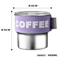 China 400ml 304 Stainless Steel Insulated Thermos Vacuum Tumbler Travel Car Coffee Mug for sale