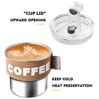 China 400ml 304 Stainless Steel Insulated Thermos Vacuum Tumbler Travel Car Coffee Mug for sale