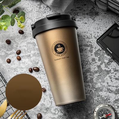China 500ml Stainless Steel Vacuum Insulated Coffee Tumbler Double Wall Water Bottle with Lid for sale