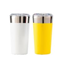 China Custom Logo 304 Stainless Steel Insulated Coffee Mug 570ml Matte Black Travel Cup for sale
