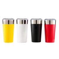 China Custom Logo 304 Stainless Steel Insulated Coffee Mug 570ml Matte Black Travel Cup for sale