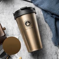 China Insulated Travel Mug Coffee Tumbler 500ml Double Wall Vacuum Stainless Steel Water Bottle for sale