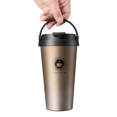 China 500ml Stainless Steel Vacuum Insulated Coffee Mug Double Wall Water Bottle 304 Inside for sale