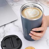 China Double Wall Vacuum Insulated Stainless Steel Travel Coffee Mug 380ml 500ml for sale
