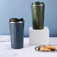 China Custom Logo Vacuum Insulated Stainless Steel Water Bottle 380ml 500ml with Lid for sale