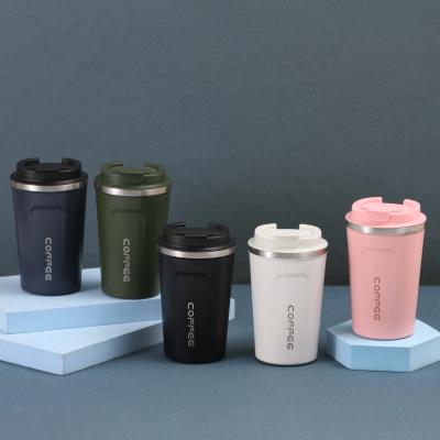 China Custom Logo Thermal Stainless Steel Insulated Coffee Mug 380ml 500ml Vacuum Water Bottle for sale