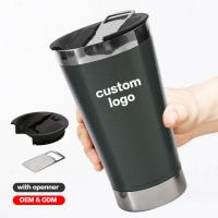 China 600ml 304 Stainless Steel Travel Mug Tumbler with Bottle Opener Hot Cold 12-24hrs for sale