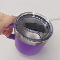 China 14oz 420ml Double Insulated Stainless Steel Custom Travel Mug for Hot Cold Drinks for sale