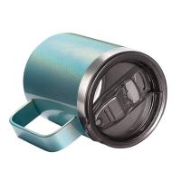China 420ml 304 Stainless Steel Vacuum Insulated Coffee Tumbler with Custom Logo Handle Mug for sale