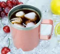 China 420ml 304 Stainless Steel Vacuum Insulated Coffee Tumbler with Custom Logo Handle Mug for sale