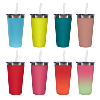 China Custom Logo Skinny Sublimation Tumbler 550ml 600ml 304 Stainless Steel 12-24 Hours Thermal Insulation for sale