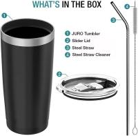China Custom Logo 304 Stainless Steel Insulated Tumbler 550ml 600ml Hot Cold Cup for Travel Party for sale