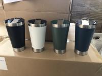 China Custom 304 Stainless Steel Insulated Travel Coffee Mug 550ml 600ml Bottle Opener Car Tumbler for sale