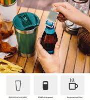 China Custom 304 Stainless Steel Insulated Travel Coffee Mug 550ml 600ml Bottle Opener Car Tumbler for sale