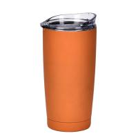 China Double Wall Insulated Water Bottle 600ml Stainless Steel Vacuum Tumbler with Straw Custom Logo for sale