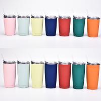 China Double Wall Insulated Water Bottle 600ml Stainless Steel Vacuum Tumbler with Straw Custom Logo for sale