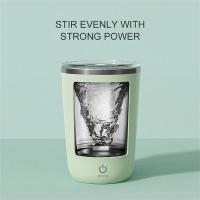 China 350ml Stainless Steel Automatic Magnetic Mixing Travel Coffee Mug 304 for sale