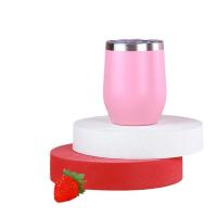 China 304 Stainless Steel Egg Wine Tumbler 12oz Double Wall Insulated Color Powder Coating for sale
