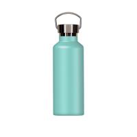 China 304 Stainless Steel Double Wall Insulated Water Bottle 500ml PP Food Grade Lid for Camping Travel for sale