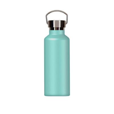 China 304 Stainless Steel Double Wall Insulated Water Bottle 500ml PP Food Grade Lid for Camping Travel for sale