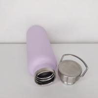 China 304 Stainless Steel Double Wall Insulated Water Bottle 500ml PP Food Grade Lid for Camping Travel for sale