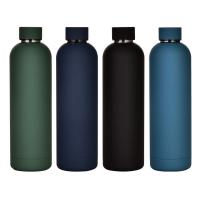 China Custom Logo Stainless Steel Vacuum Water Bottle 500ml 1000ml Portable Outdoor for sale