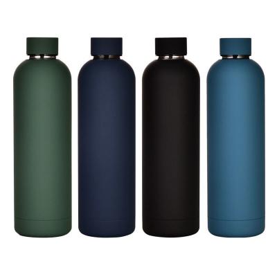 China Custom Logo Stainless Steel Vacuum Water Bottle 500ml 1000ml Portable Outdoor for sale