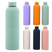 China 304 Stainless Steel Vacuum Insulated Flask 500ml Small Mouth Water Bottle for Outdoor Travel for sale