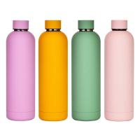 China 304 Stainless Steel Vacuum Insulated Flask 500ml Small Mouth Water Bottle for Outdoor Travel for sale