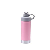 China Customized Logo Acceptable Double Walled Vacuum Insulated Sport Thermal Flask Handgrip for sale