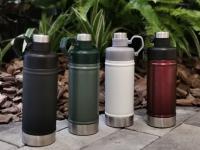 China Double Handle Vacuum Flask 304 Stainless Steel Insulated Travel Pot 550ml 750ml for sale