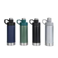 China 304 Stainless Steel Vacuum Insulated Water Bottle 550ml 750ml Double Handle Flask for sale