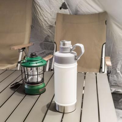 China Double Handle Vacuum Flask 550ml 750ml Stainless Steel Leakproof Travel Thermos for sale