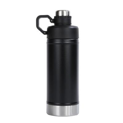 China 304 Stainless Steel Vacuum Flask 550ml 750ml Insulated Water Bottle Double Handle Travel Pot for sale