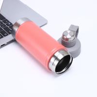 China 750ml Stainless Steel Vacuum Cup Sport Water Bottle Double Handle Travel Flask 304 for sale