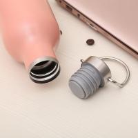 China 500ml Stainless Steel Vacuum Flask Outdoor Insulated Water Bottle with Handle Lid Custom Logo for sale