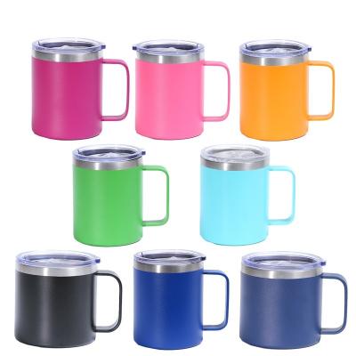 China 304 Stainless Steel Double Wall Vacuum Mug 12oz 14oz Powder Coated Custom Color for sale