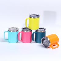 China 304 Stainless Steel Double Wall Vacuum Mug 12oz 14oz Powder Coated Custom Color for sale