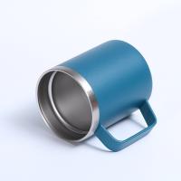 China 304 Stainless Steel Double Wall Vacuum Mug 12oz 14oz Powder Coated Custom Color for sale
