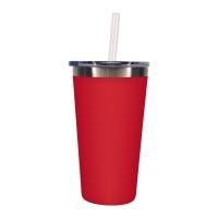 China Custom 304 Stainless Steel Vacuum Insulated Water Bottle 550ml 600ml Car Tumbler with Straw for sale
