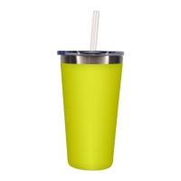 China Custom 304 Stainless Steel Vacuum Insulated Water Bottle 550ml 600ml Car Tumbler with Straw for sale