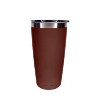 China 600ml Stainless Steel Travel Mug with Straw 304 Vacuum Insulated Car Tumbler Hot Cold 12-24hrs for sale