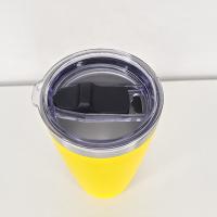 China 600ml Stainless Steel Travel Mug with Straw 304 Vacuum Insulated Car Tumbler Hot Cold 12-24hrs for sale