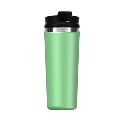 China Custom Logo Stainless Steel Water Bottle 360ml 480ml with Straw and Plastic Lids for Camping for sale