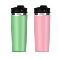 China 304 Stainless Steel Double Wall Insulated Travel Mug 360ml 480ml with PP Food Grade Lid Custom Logo for sale