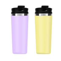 China Custom 12oz 16oz Double Wall Vacuum Flask Insulated Stainless Steel Sport Water Bottle 304 for sale