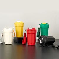 China 304 Stainless Steel Leak Proof Travel Coffee Mug 420ml with Rope for Outdoor Bicycle for sale