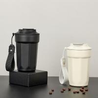 China 304 Stainless Steel Leak Proof Travel Coffee Mug 420ml with Rope for Outdoor Bicycle for sale