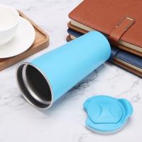 China 304 Stainless Steel Double Wall Vacuum Coffee Mug 500ml with Lid and Straw for sale